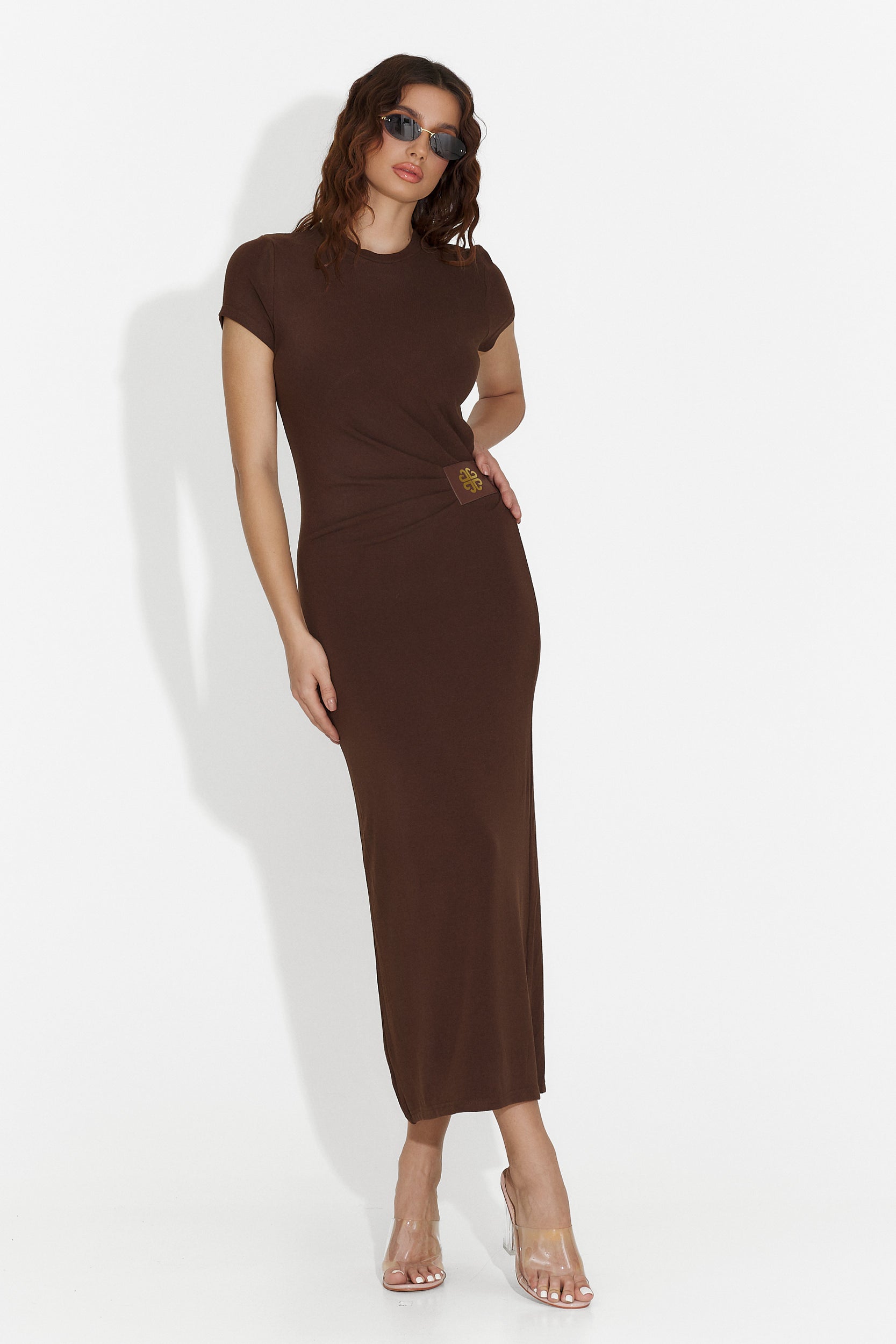 Rochie dama medie maro Harmoni Bogas