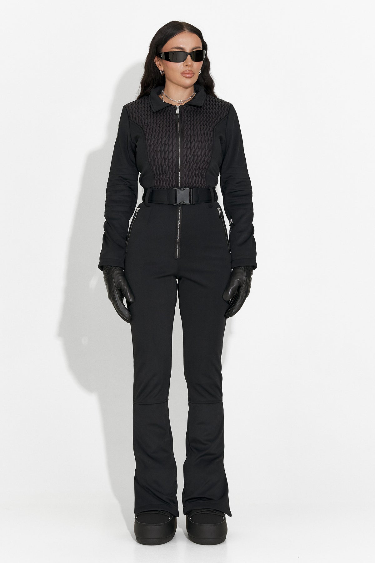 Jorena Bogas Black Casual Ski Jumpsuit